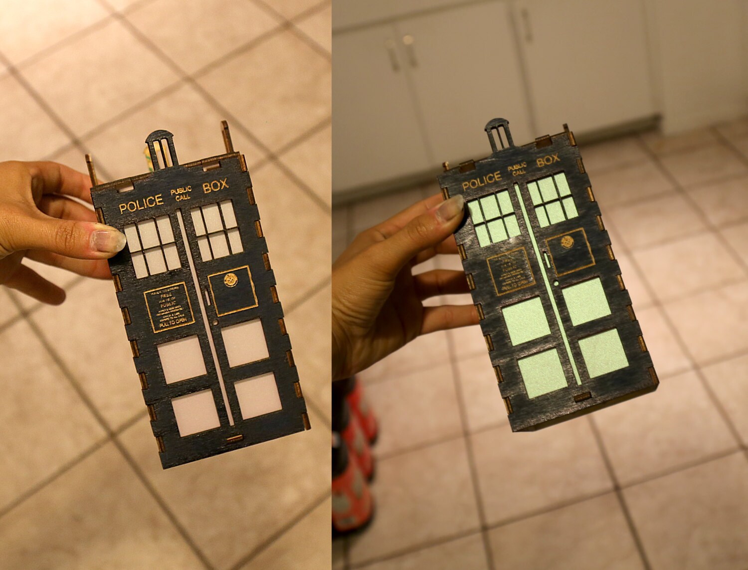 Small Wood Public Police Call Box Handmade Lantern With - Etsy