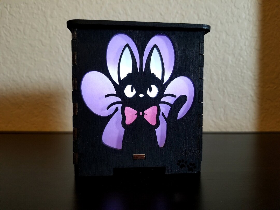 Black Cat With Bow Handmade Lantern With Tealight - Etsy