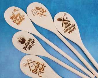 Lasered Wood Spoons - Etsy