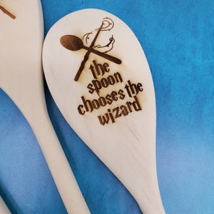 Wizards, Wands and Potions - Laser Engraved Rubber Wood Spoon - Etsy