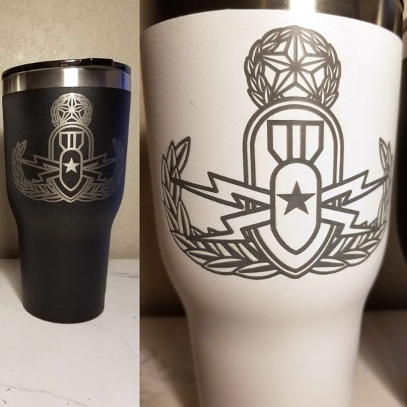 Master EOD Explosive Ordnance Disposal Engraved White or Black - Etsy