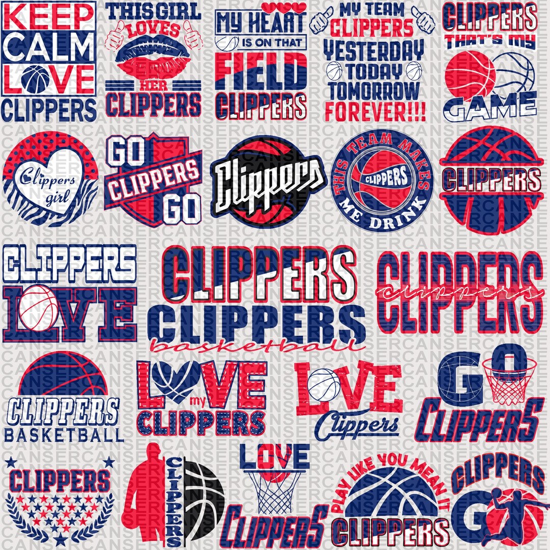 22 File,clippers Svg,clippers Png,clippers Bundle,love Clippers ...
