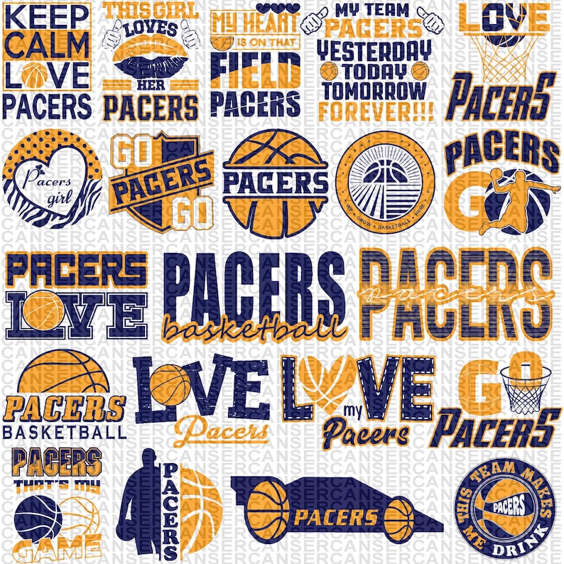 22 Files,pacers Svg,pacers Png,pacers Bundle,love Pacers,pacers ...