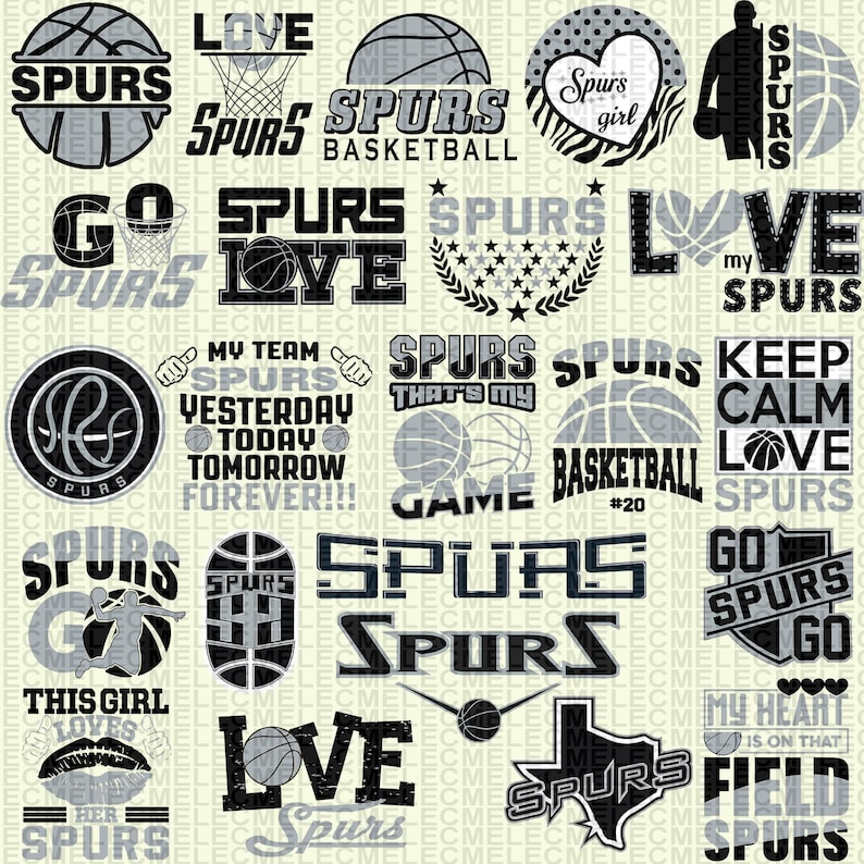 23 File,spurs Svg,spurs Png,spurs Bundle,love Spurs,spurs Basketball ...