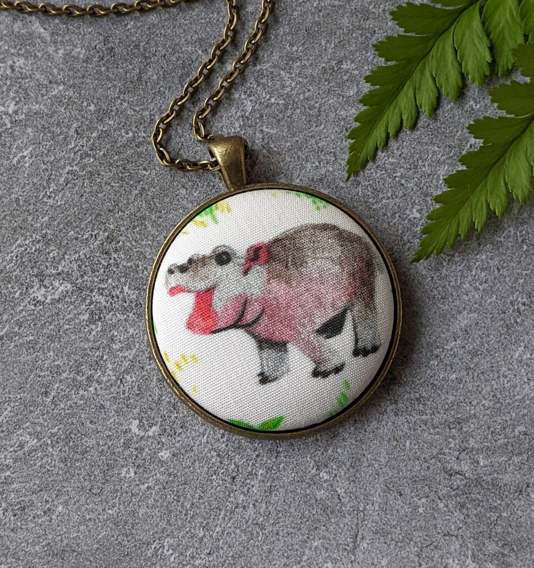 Baby Hippo Necklace, Wildlife Jewelry, Cute Hippo Jewelry for Women ...