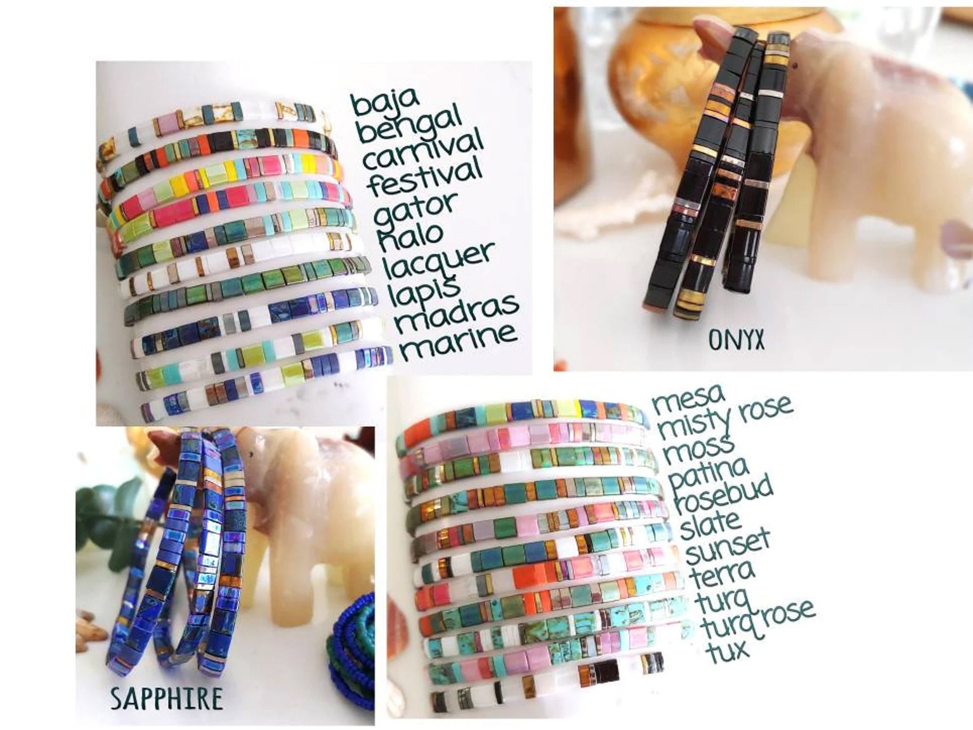 Baja Tila Stack Bracelets More Colors | Etsy