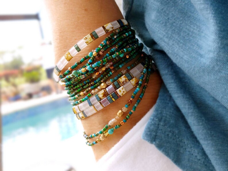 Baja Tila Stack Bracelets More Colors | Etsy