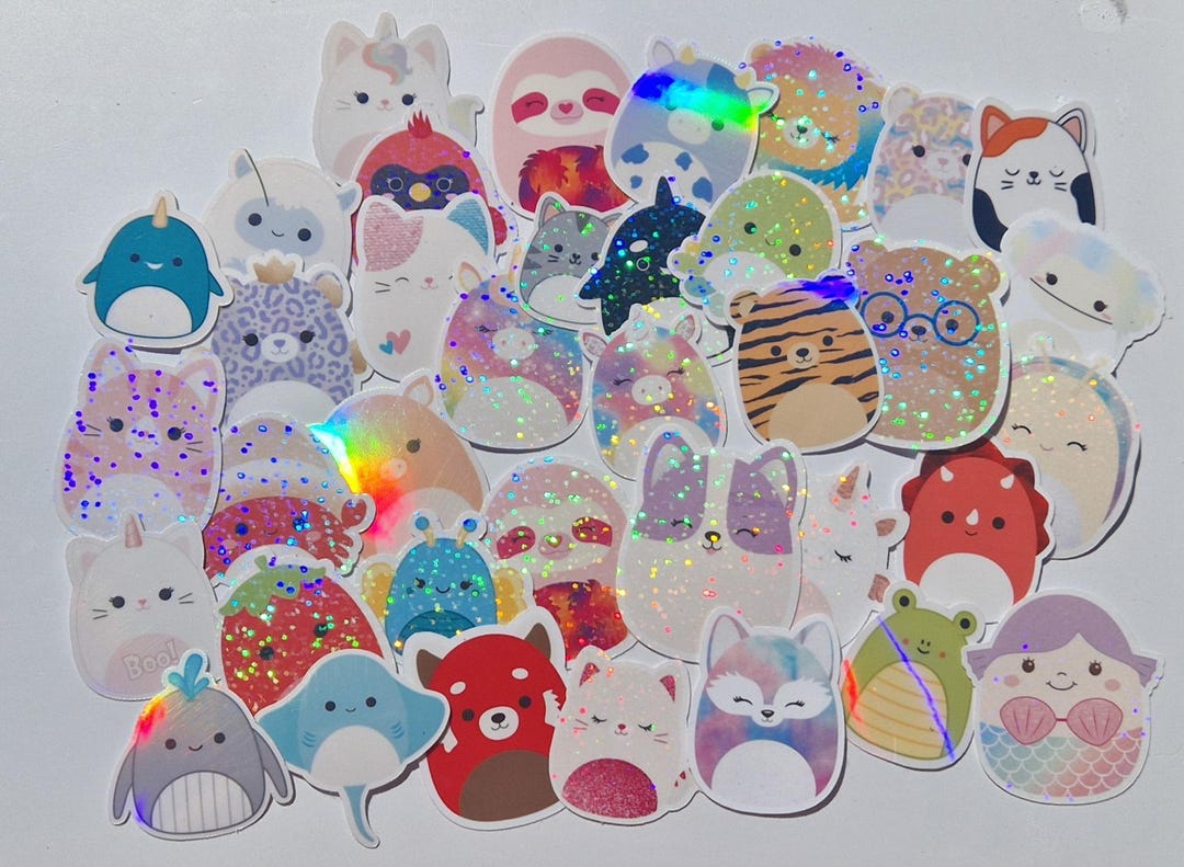 Adorable Squishmallow Sticker Set for Kids - Water-resistant! - Etsy