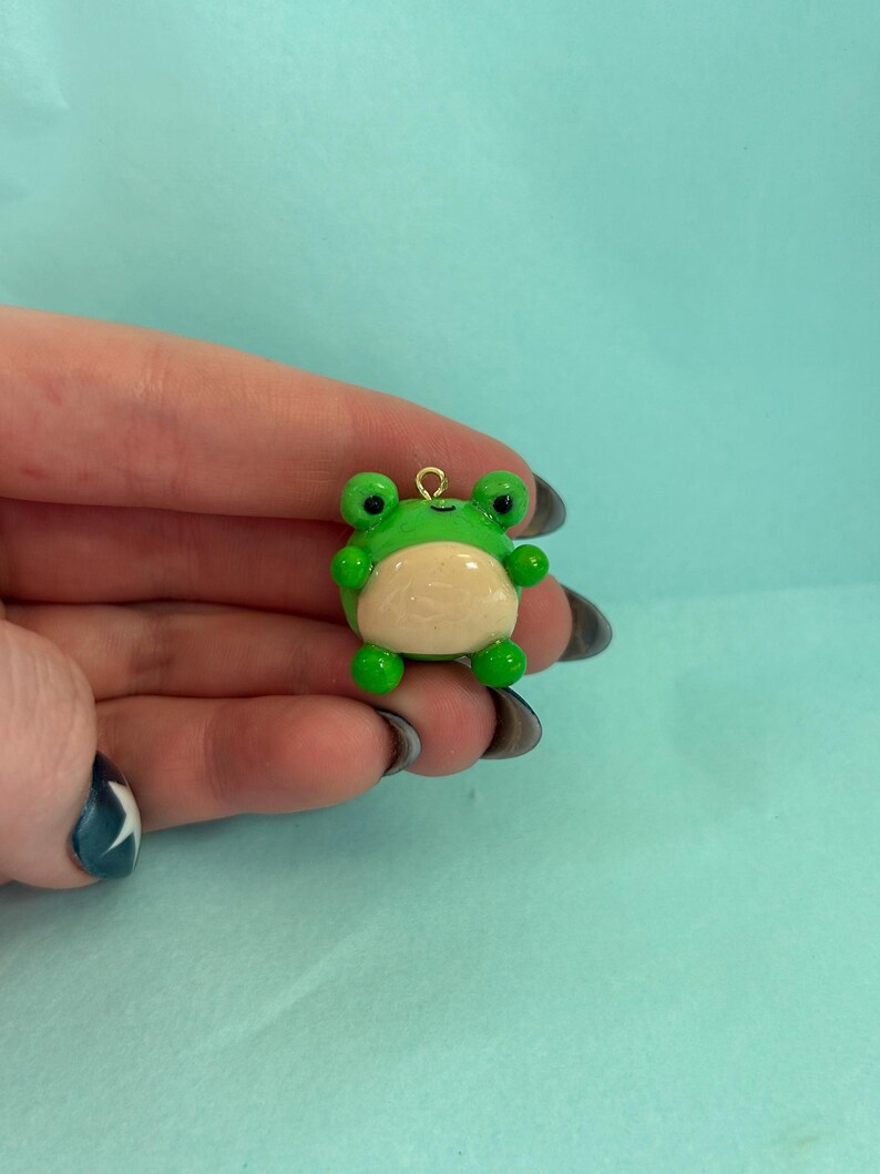 Polymer Clay Chunky Frog Charm - Etsy