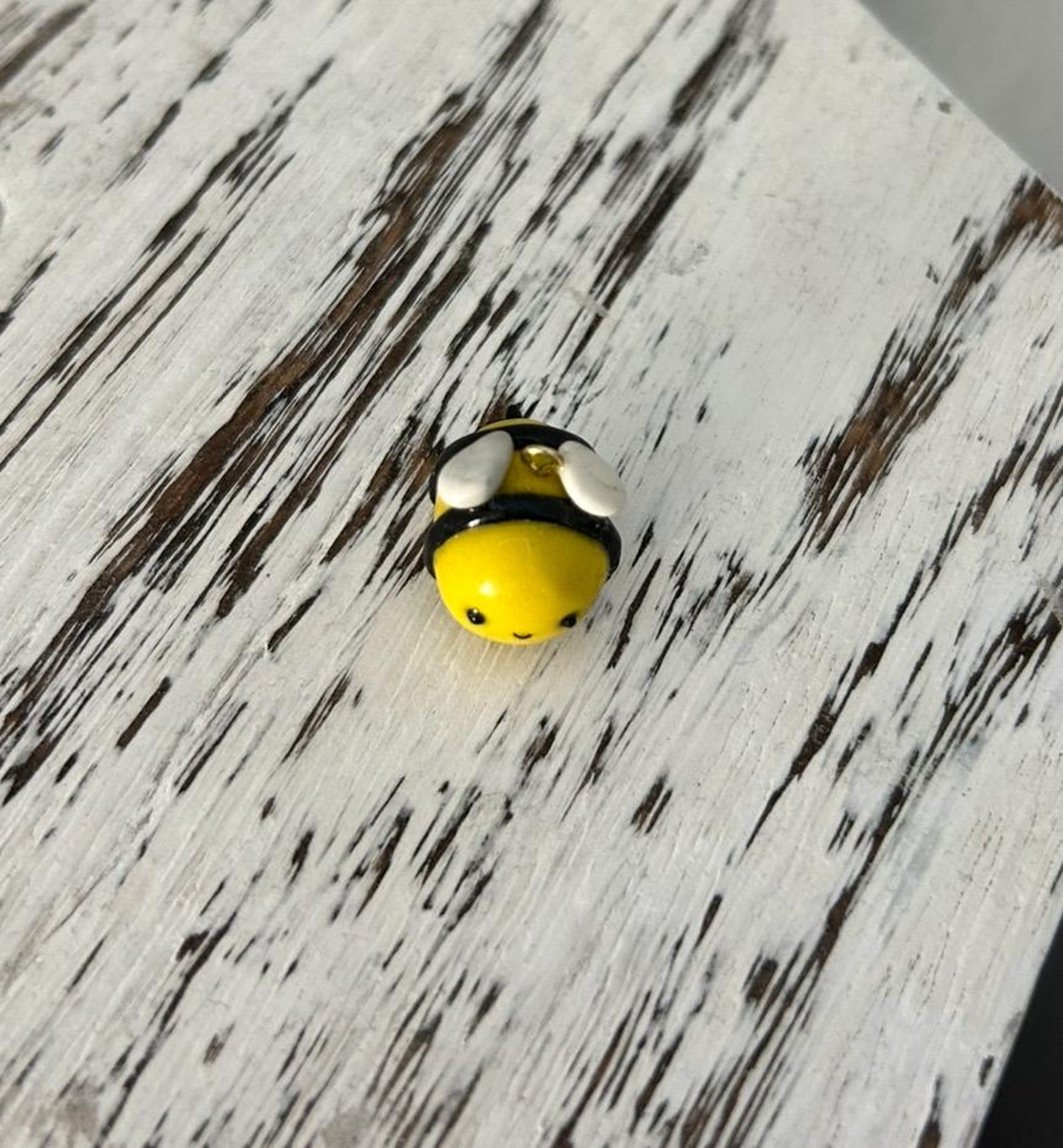 Polymer Clay Cute Bee Charm - Etsy