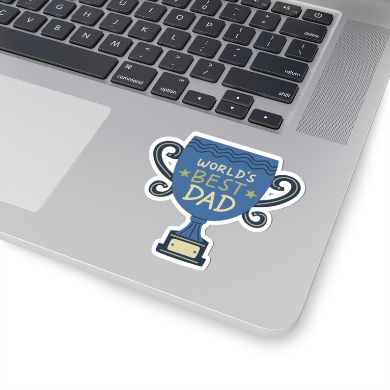 World's Best Dad Sticker, Perfect Gift for Father's Day, Laptop Decor ...