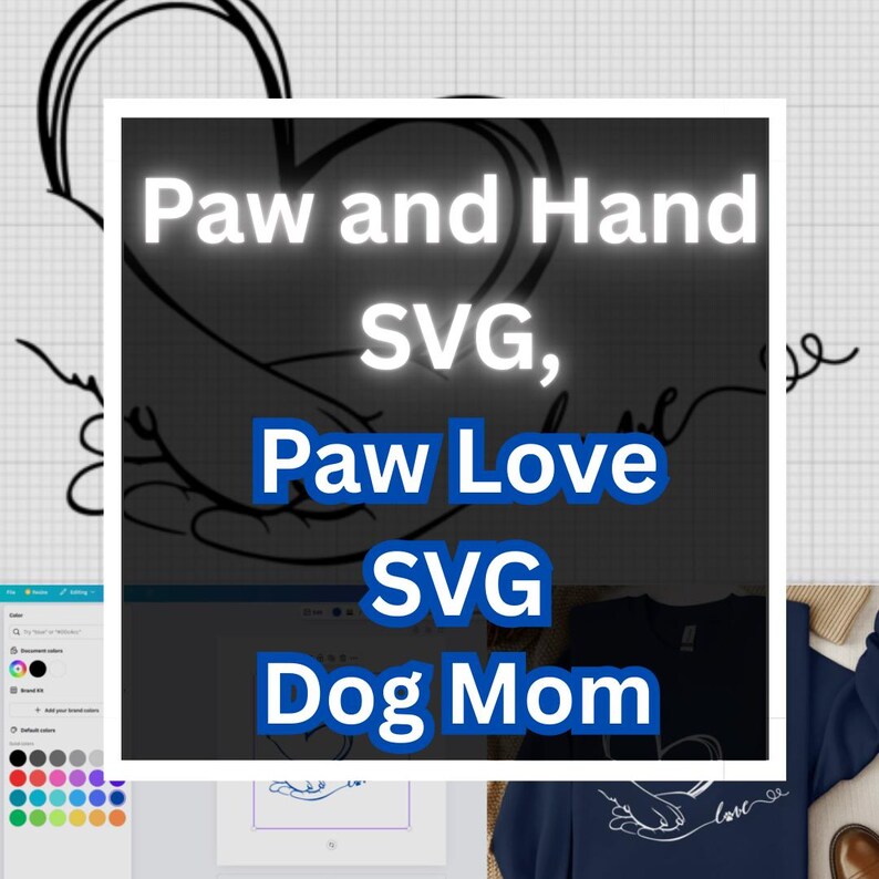Pfote und Hand SVG - Pfote Liebe SVG für Hundemamas - Süße ...
