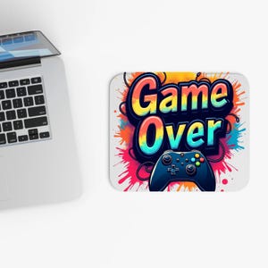 Game Over Retro Gaming Art Print | Video Game Poster | Gamer Room Wall ...