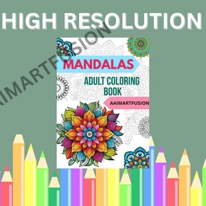 50 Relaxing Mandala Coloring Pages: Stress Relief Art (PDF Download) - Etsy