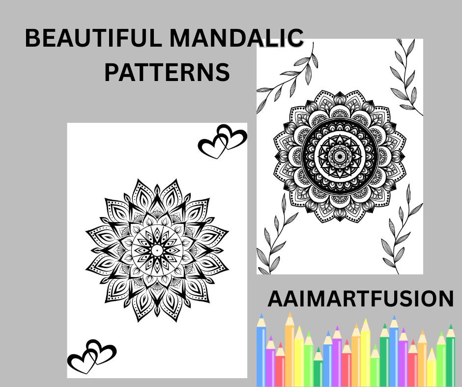 50 Relaxing Mandala Coloring Pages: Stress Relief Art (PDF Download) - Etsy