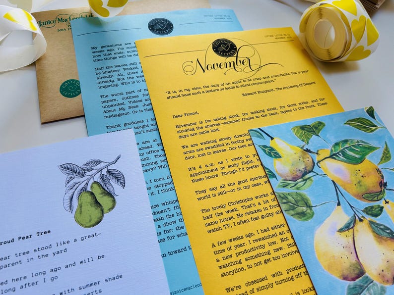 Cottage Letters Mail Club | 12 Letter Subscription | Letters & Art ...