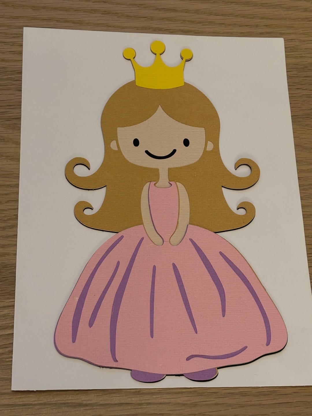 Large 6-layer Rigid Cardstock Cute Princess Embellishement | Bag | Cake ...