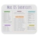 Mac OS Keyboard Shortcuts Mouse Pad (rectangle) Version 2; Mac Keyboard Cheat Sheet; Mac OS ...