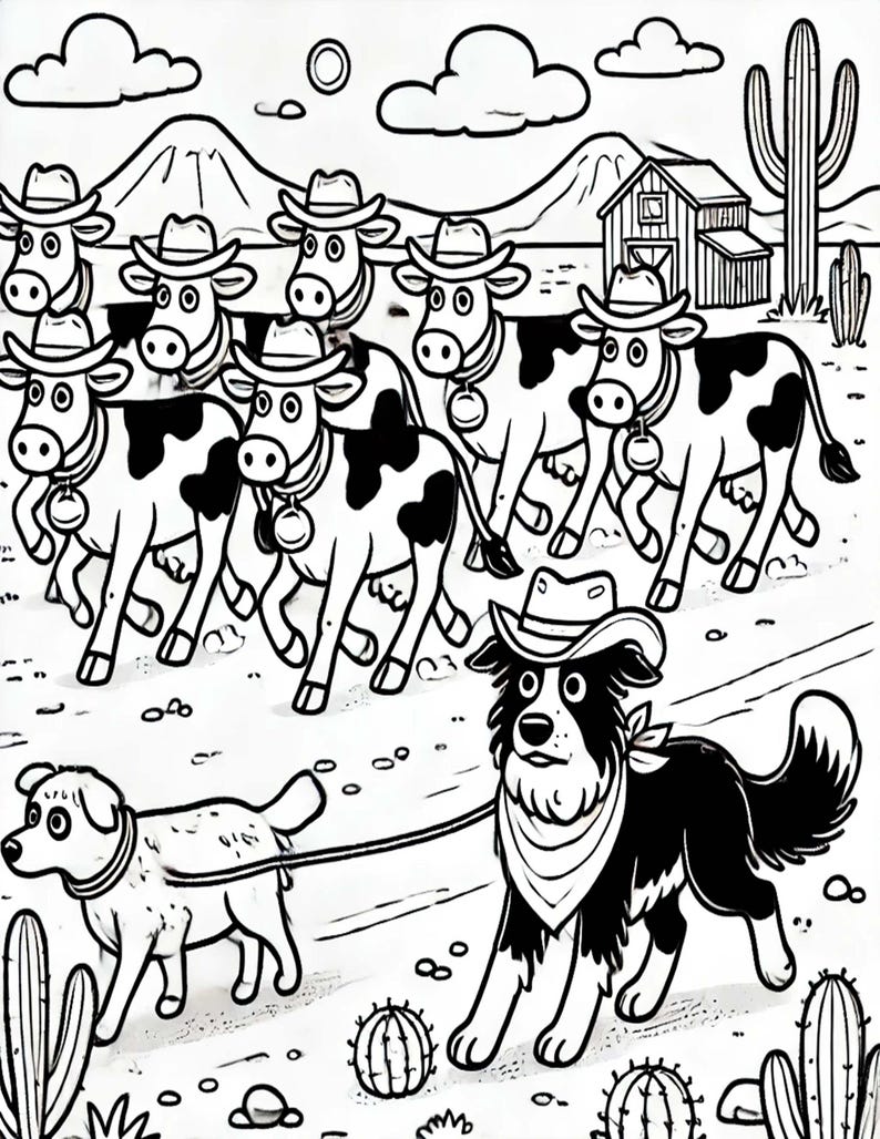 Wild West Animals - Printable Coloring Pages for Kids | Digital ...