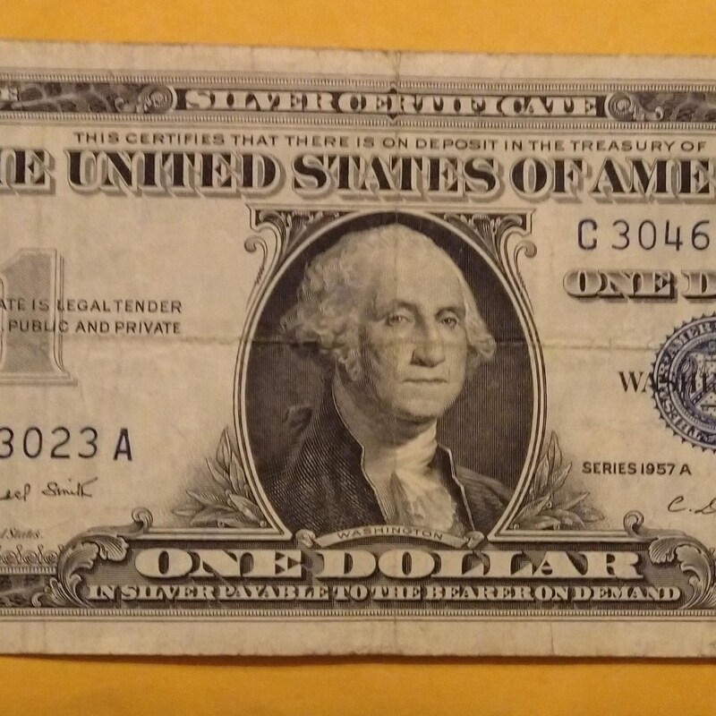 Silver Certificate Dollar Bill - Etsy