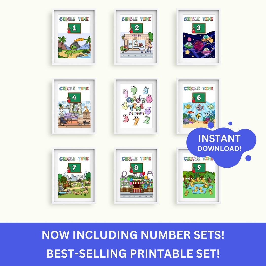 Numbers 1-10 Circle Time Printables I Circle Time Number Edition I ...