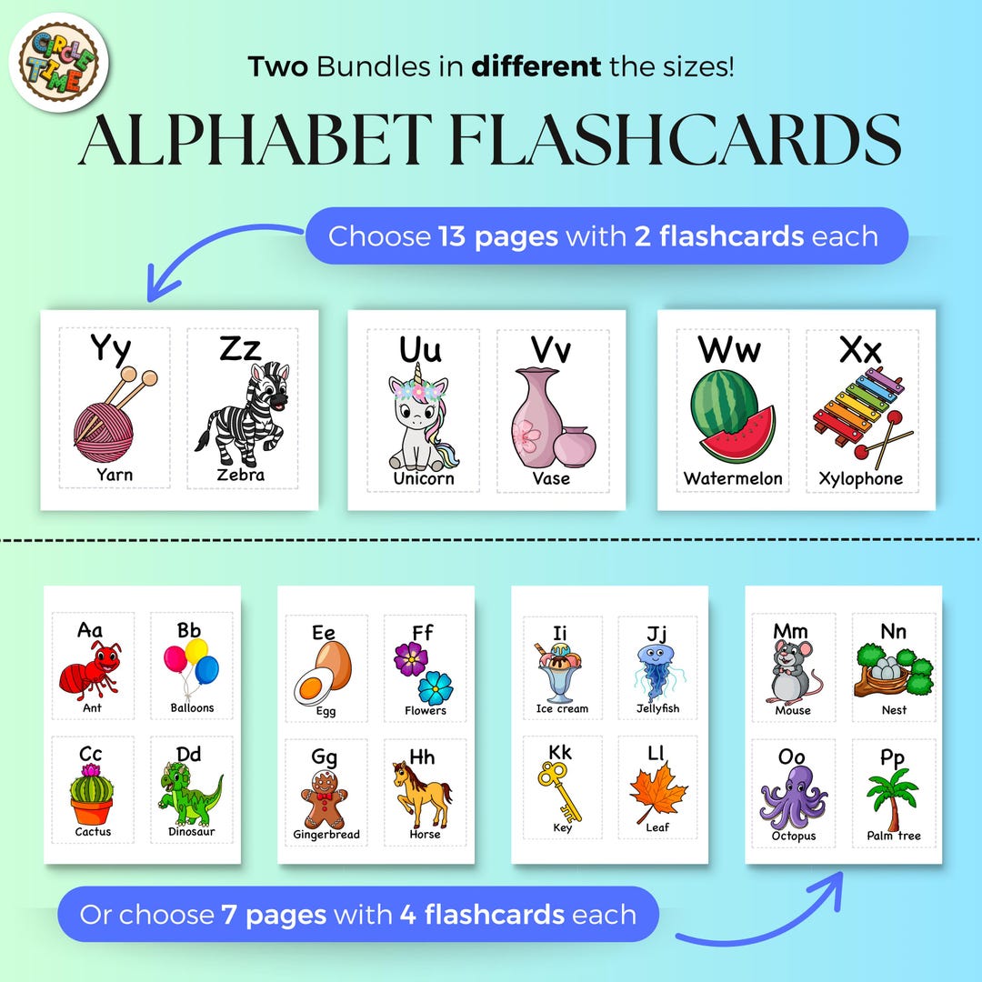 Alphabet Flashcards | Early Learning Resource | Pre K Classroom ...