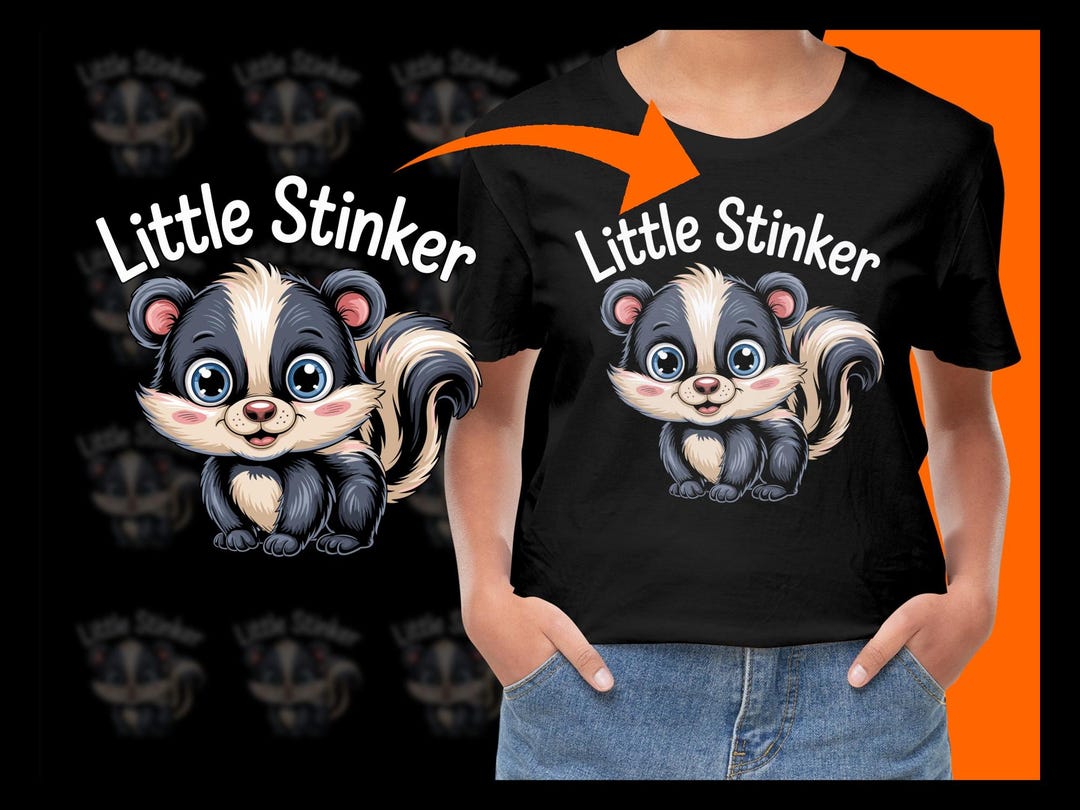 Little Stinker Cute Skunk PNG, Free Commercial Use, Instant Download - Etsy