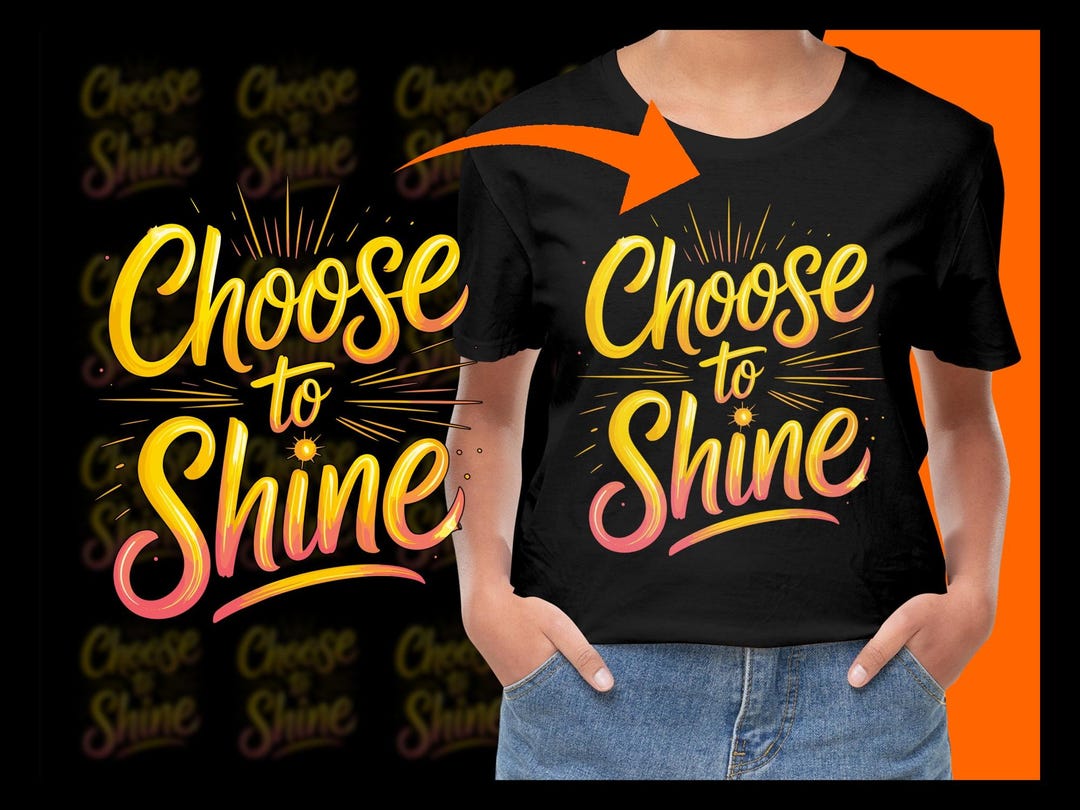 Choose to Shine Motivational Quote PNG, Free Commercial Use, Instant ...