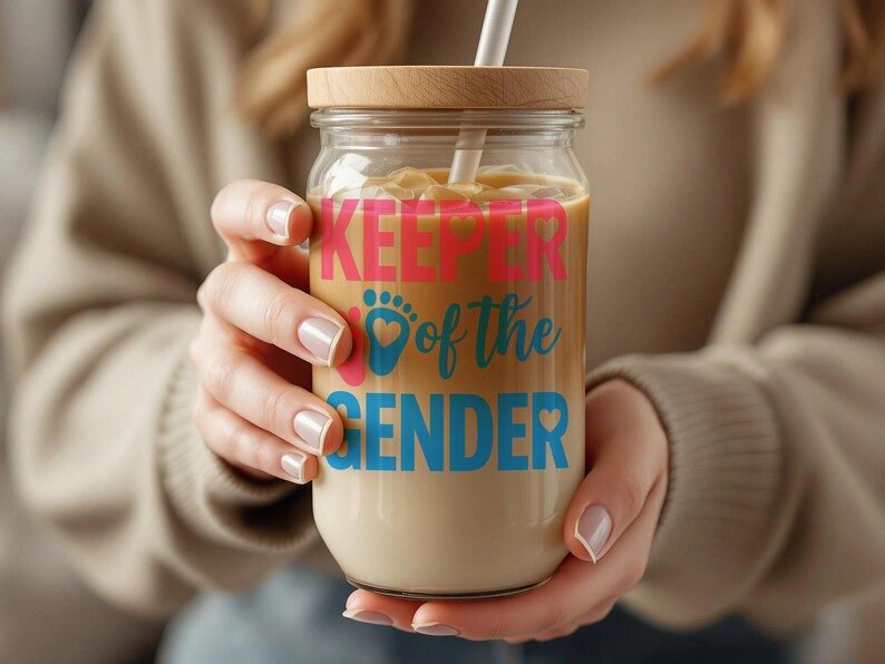Keeper of the Gender PNG, Gender Reveal Party Printable, Baby Shower ...