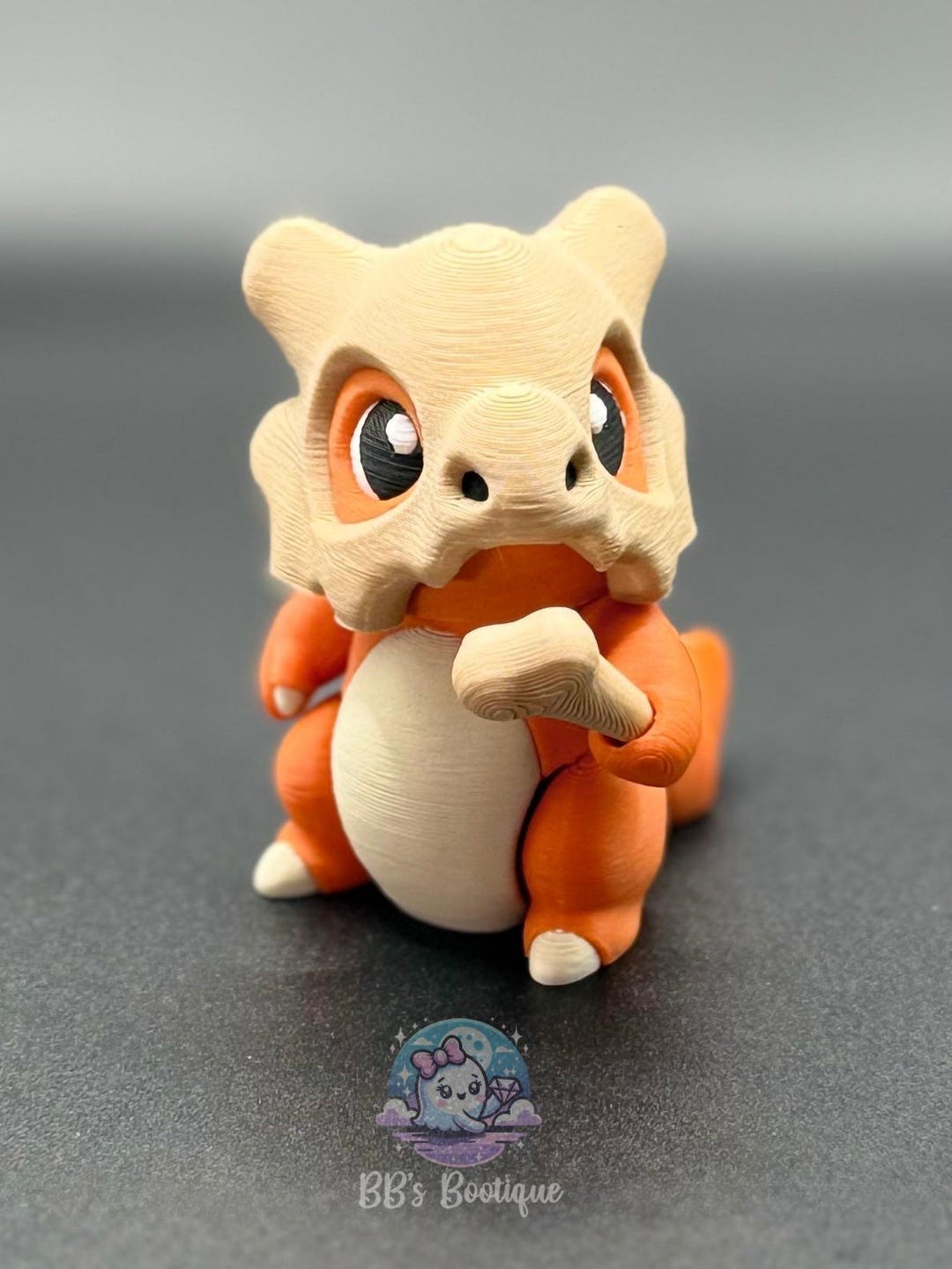 3D Printed Cubone Figure – Articulated Pokémon Collectible | Removable ...