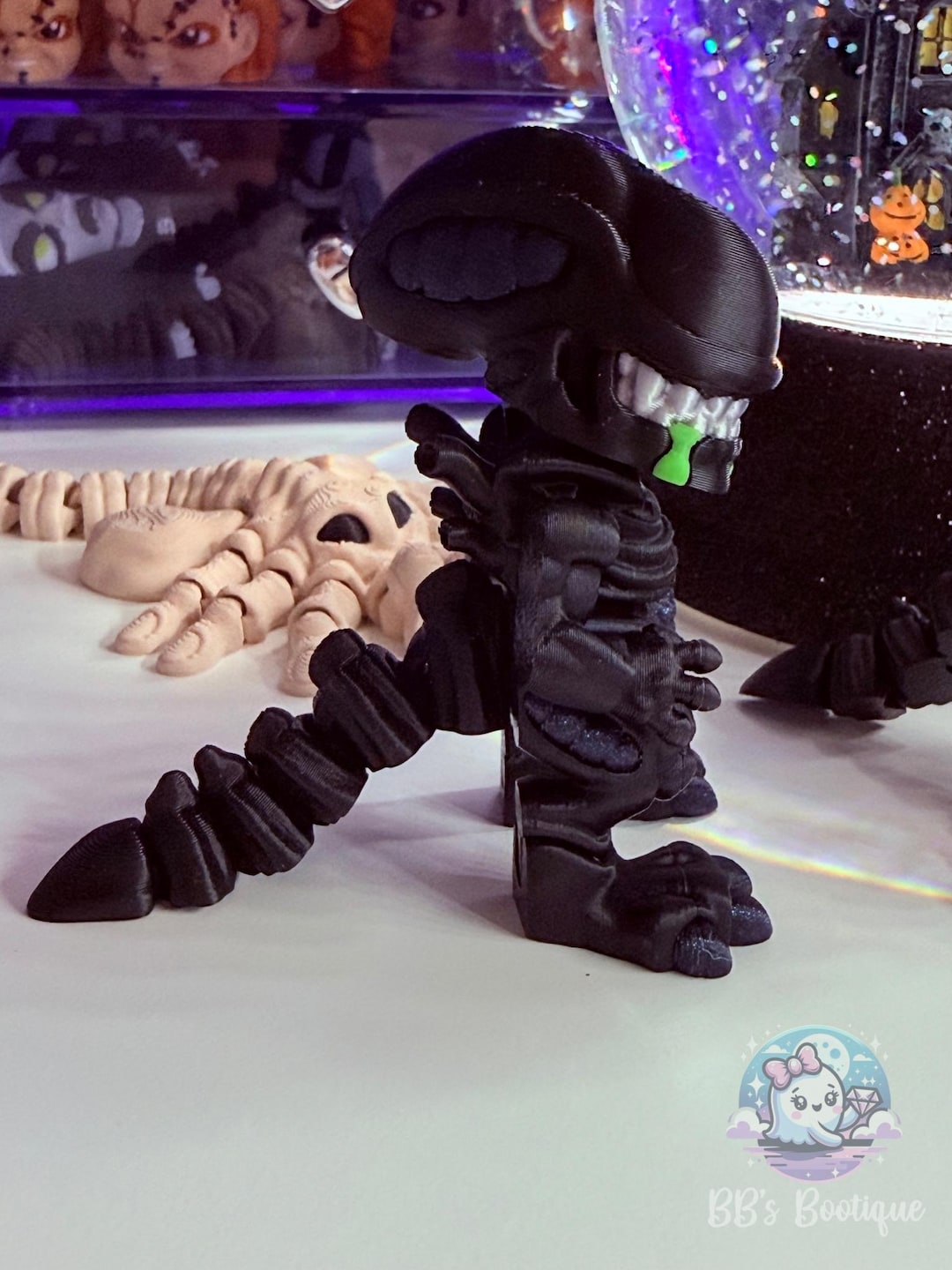 3D Printed Xenomorph – Articulated Alien Figure | Rotating Head ...