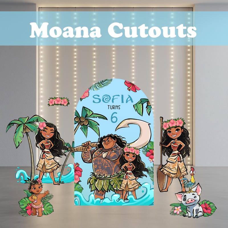 Moana Backdrop - Etsy