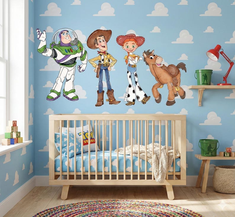 Toy Story Wall Decals, Peel and Stick Wall Stickers, Boys Room Decor ...