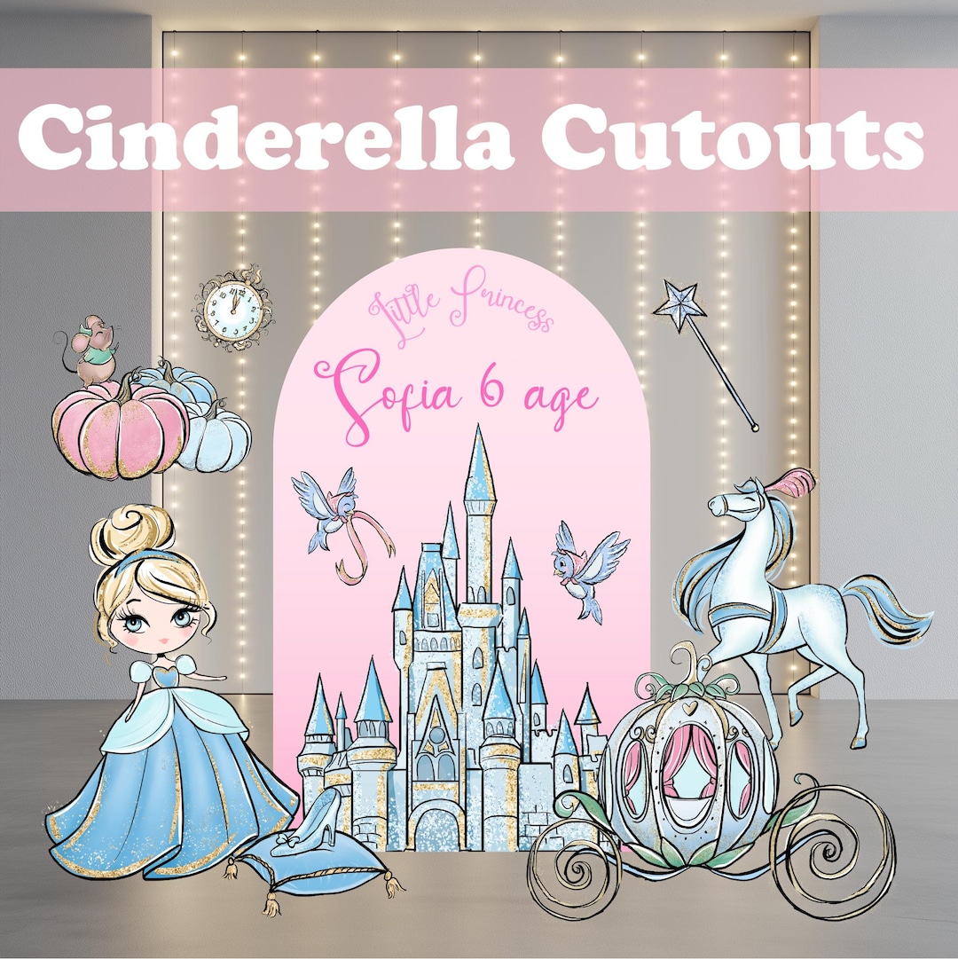 Cinderella Cutout Set, Princess Birthday Party, Custom Cinderella ...