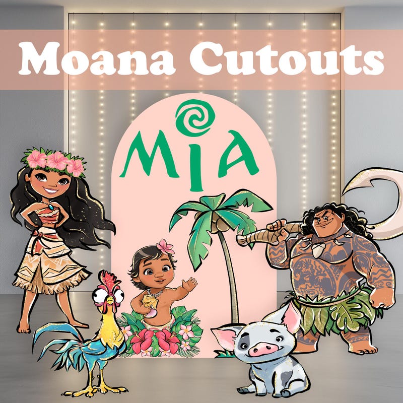 Moana Cutout - Etsy