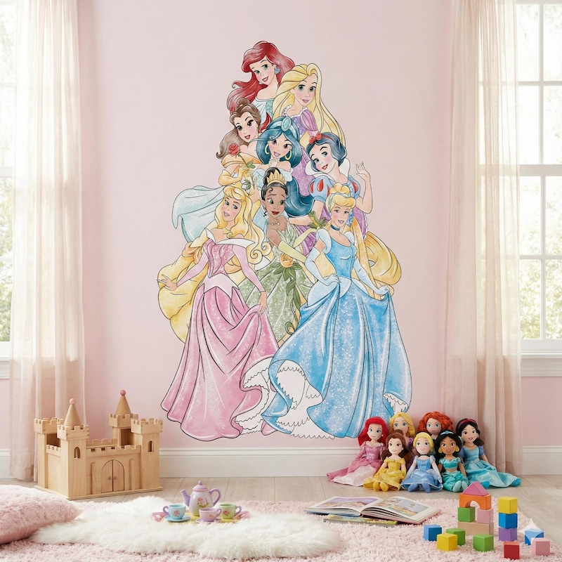 Princess Wallpaper Decals - Etsy