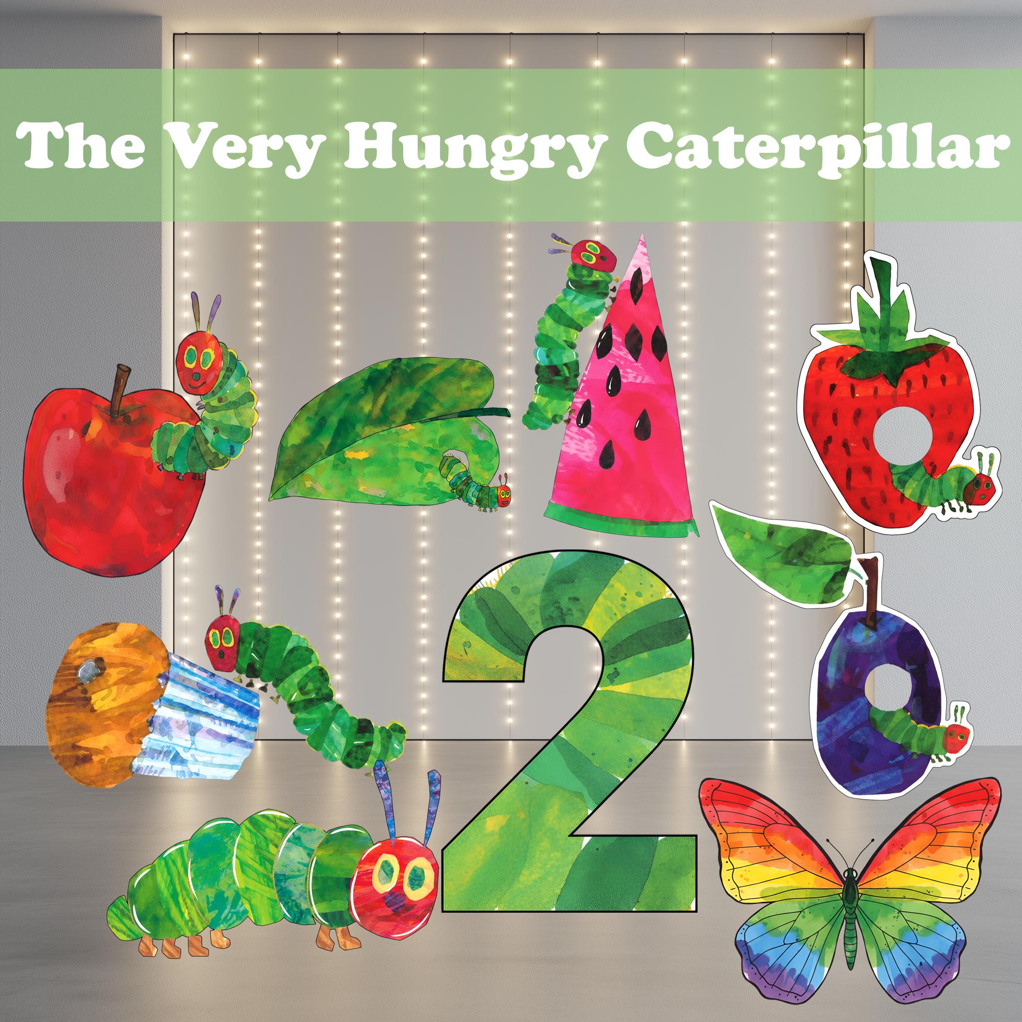 The Very Hungry Caterpillar Cutout, Baby Shower, Backdrop, Party Decor ...
