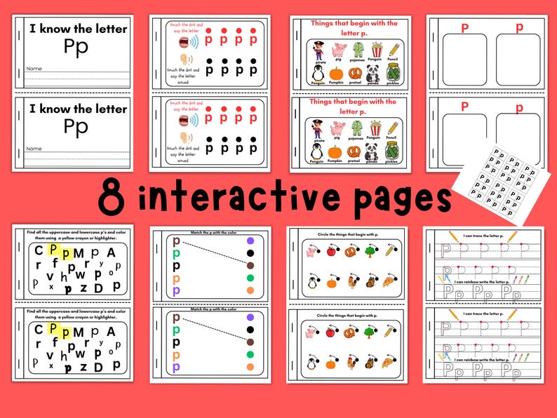 Letter P Worksheets| Alphabet Letter of the Week| Preschool Printable ...