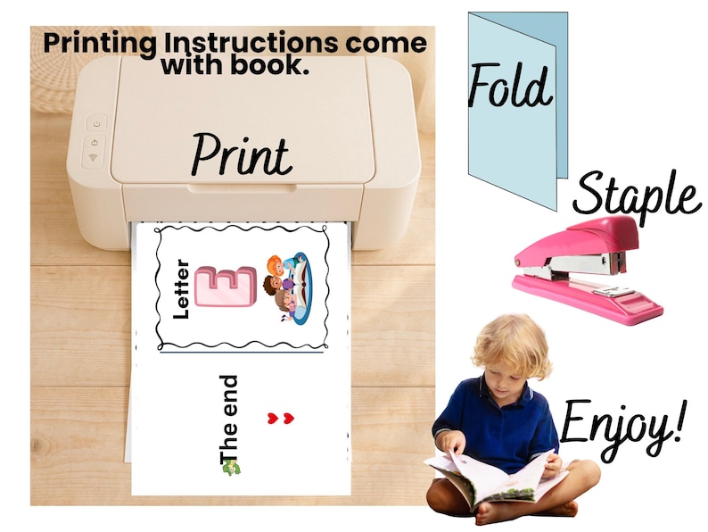 Letter E Phonics Mini Book, Printable Alphabet Book - Etsy