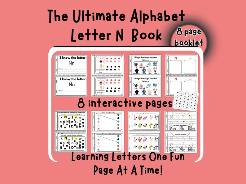 Letter N Activity Pack | Preschool Printable, Handwriting Practice (PDF ...