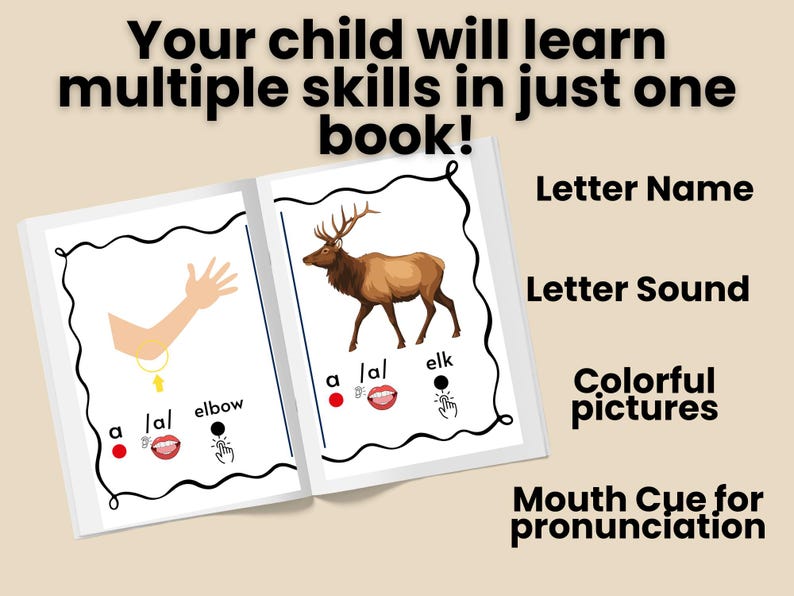 Letter E Phonics Mini Book, Printable Alphabet Book - Etsy