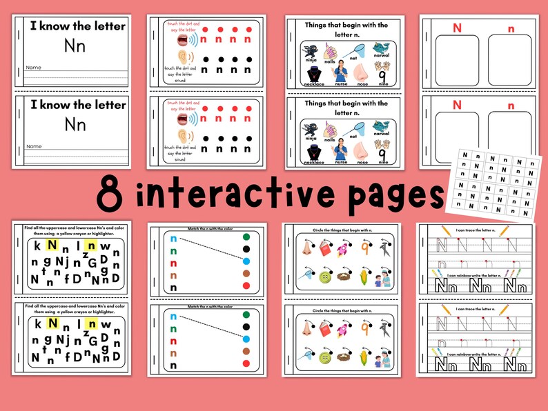 Letter N Activity Pack | Preschool Printable, Handwriting Practice (PDF ...