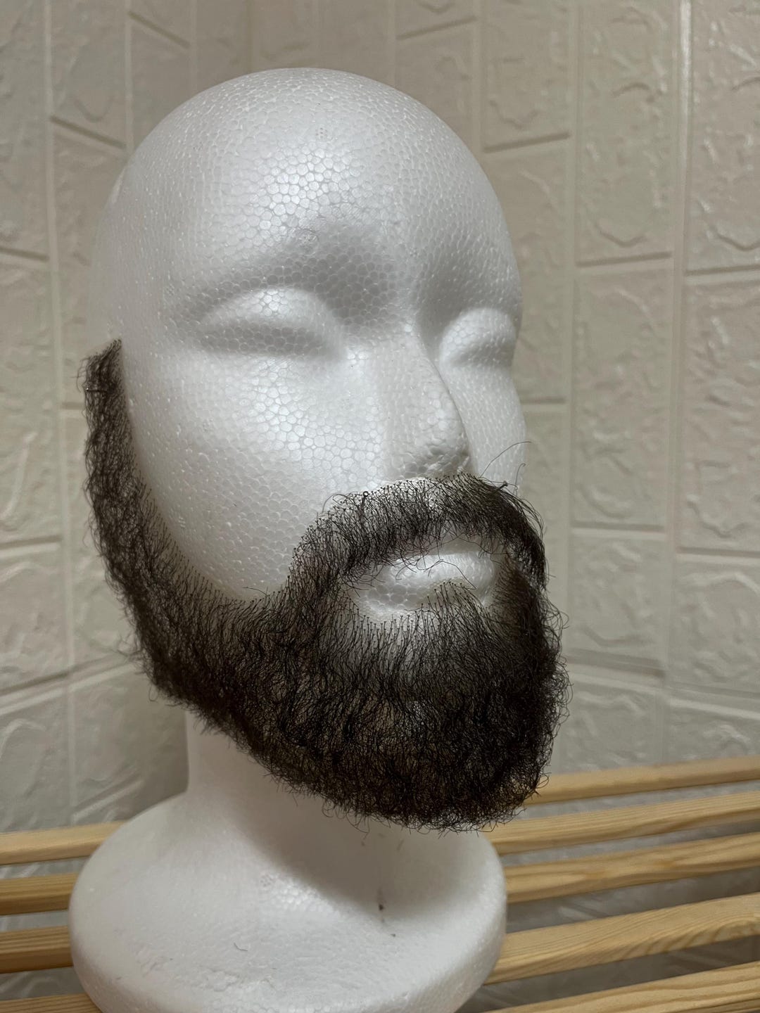 Handmade HD Lace Fake Beard and Mustache Set. Realistic and ...