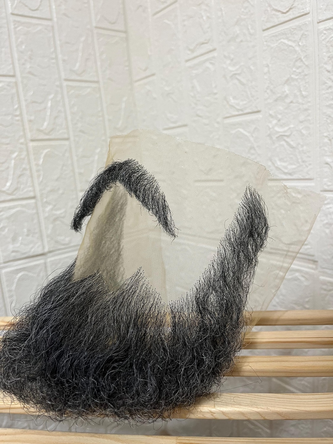 Handmade HD Lace Fake Beard and Mustache Set. Realistic and ...