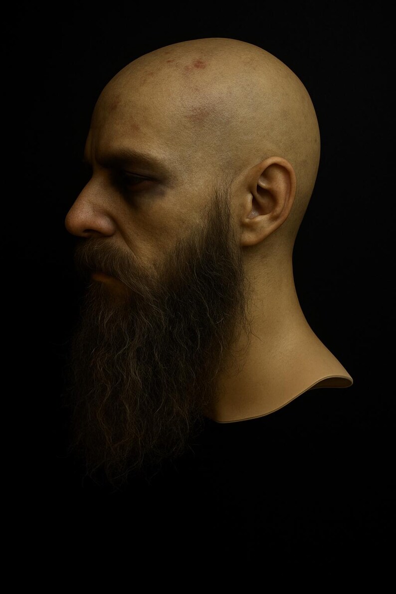 Halloween Zombie Beard and Moustache Grey Fake Beard for Cosplay - Etsy