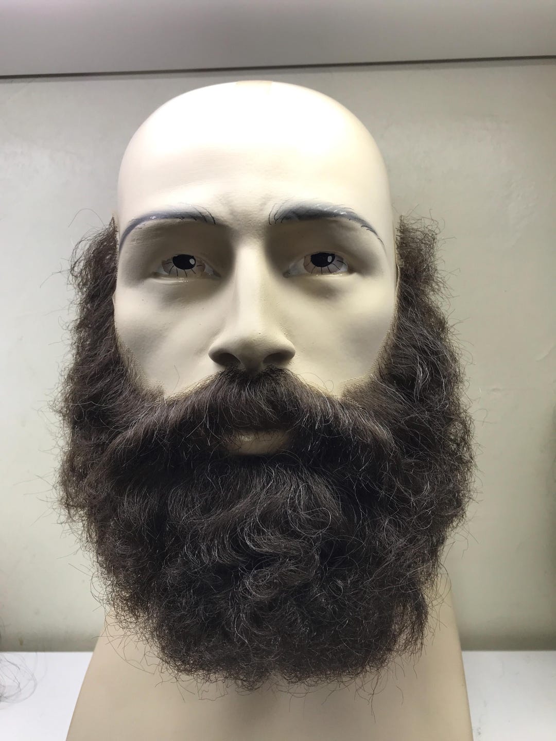 Realistic Lace Beard Mustache Set: Human Hair, Custom Film Quality ...