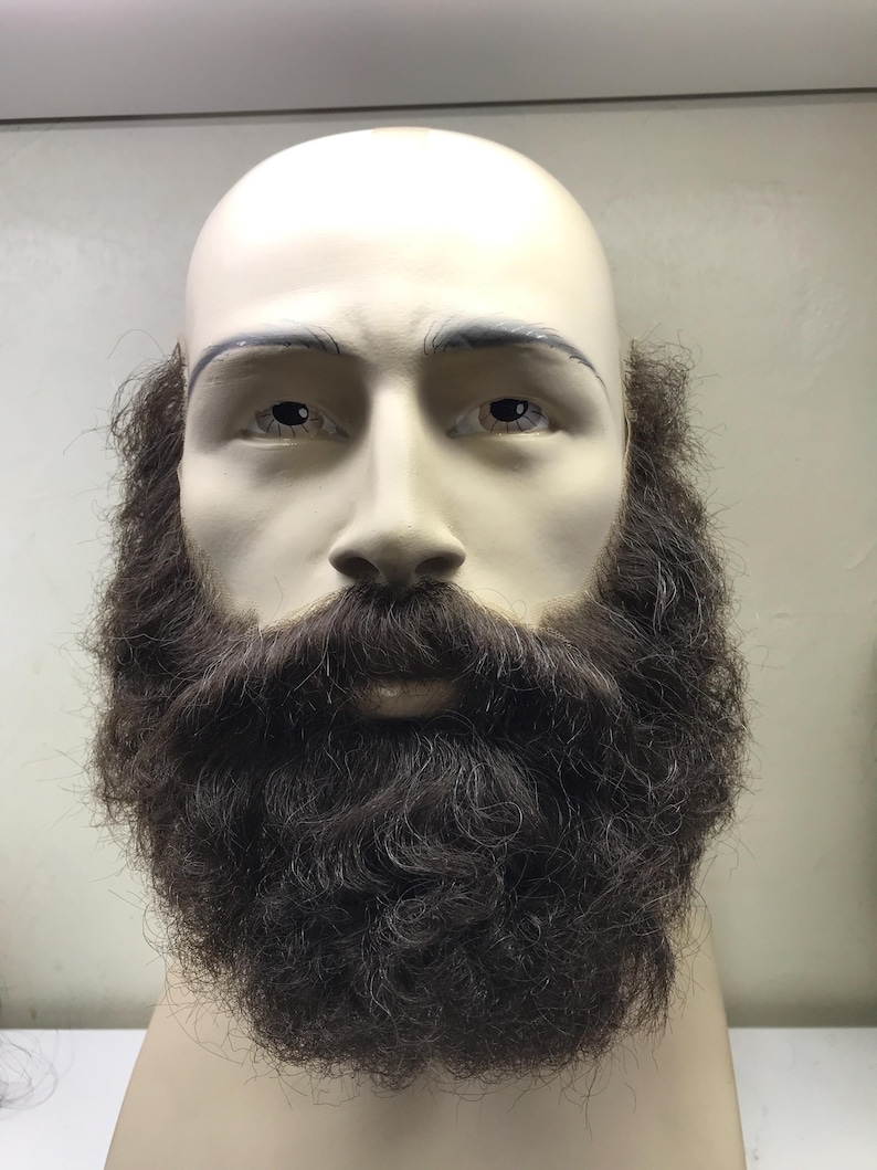 Realistic Lace Beard Mustache Set: Human Hair, Custom Film Quality ...