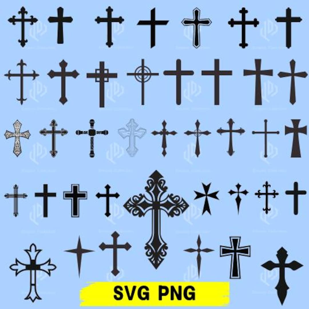 Cross Design SVG & PNG File | Digital Download for Crafting and Decor ...