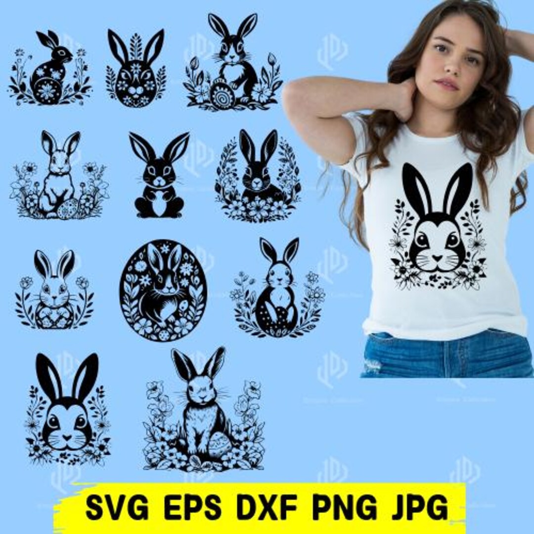 Easter Bunny PNG Digital Download ,easter Bunny SVG Digital Download ...