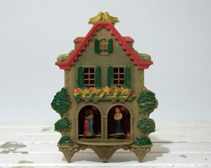Vintage Weather Forecaster, Plastic House With Witch, Children and ...